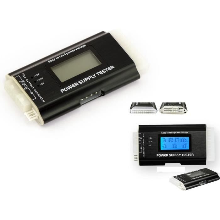 Testeur Digital Pour Alimentation Atx Et Câbles Atx 20-24 P4 P6 P8 ...