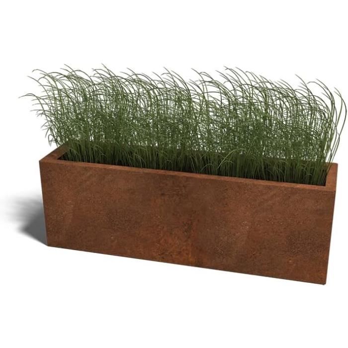 Jardinière en acier Corten Texas Cm - Jardinière d'extérieur ...