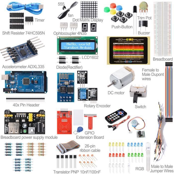 XCSOURCE® Starter Kit Ultime Mega2560 R3 Dupont XCSOURCE®pour Arduino Pour Raspberry Pi ...