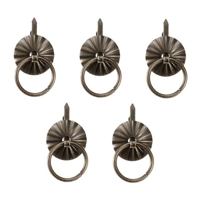 BOUTON DE MEUBLE,19mm--Poignées en forme'anneau en fer en Bronze ...