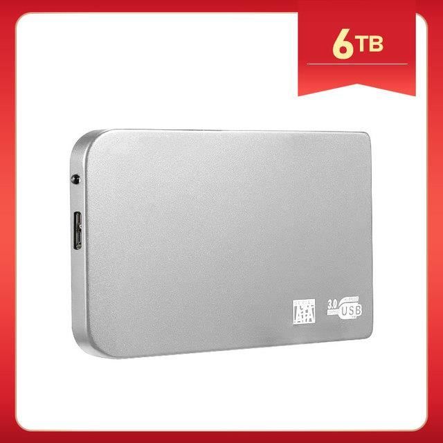 Disque dur externe,Silver 6TB--Disque dur externe ssd Portable haute ...