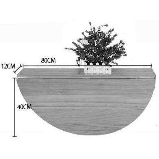 Table Pliante Murale Tablette Murale Rabattable Table Ronde Ronde à ...