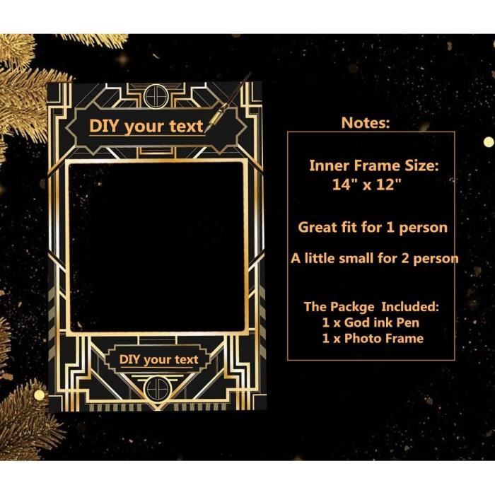 Cadre photo Art Deco Party des années 1920 pour photomaton - Marque Art ...