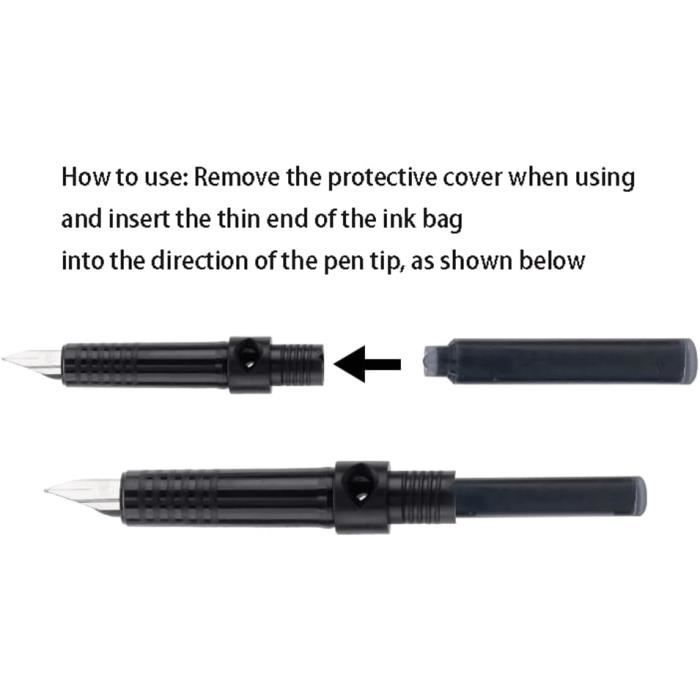 Stylo-Plume Pour Écriture Lisse - Pointe Fine De 0,5 Mm - Pour ...