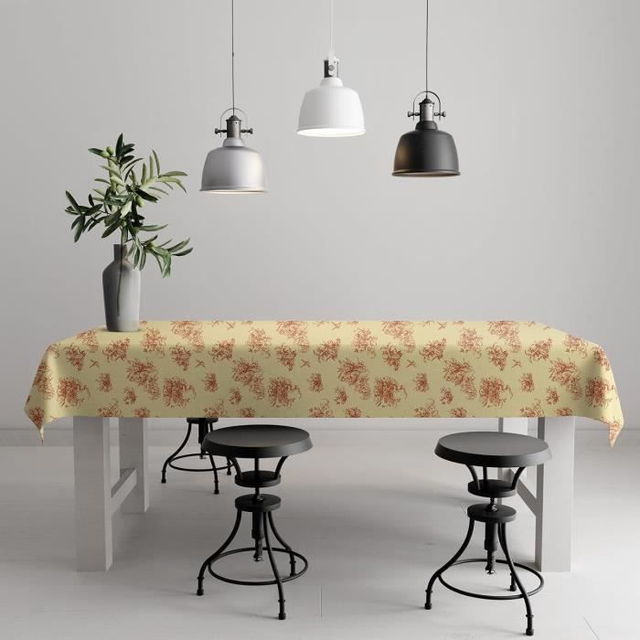 Nappe Pour Table Rectangulaire, 140 X 180 Cm, Nappe En Pvc Facile À ...
