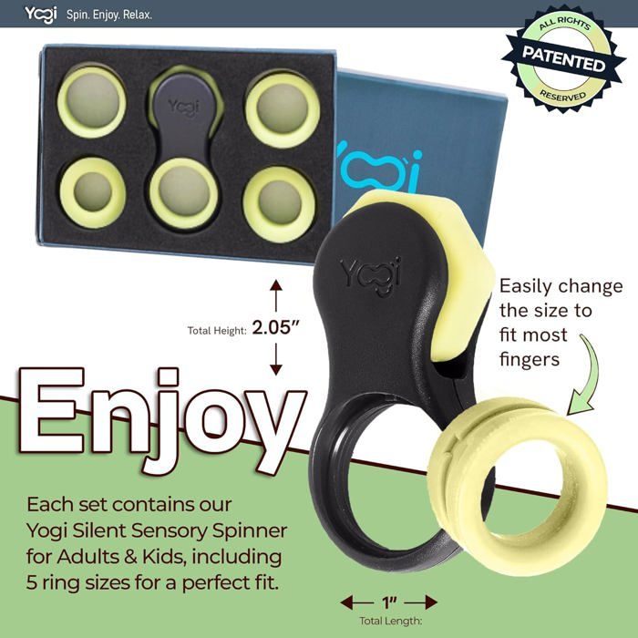 Yogi Fidget Toy Fidget Spinners Lot de 2 pour Adultes et Enfants ...