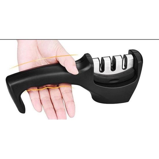 Aiguisoir de couteaux en acier inoxydable 304, aiguisoir rapide manuel pour la maison, couteau ...