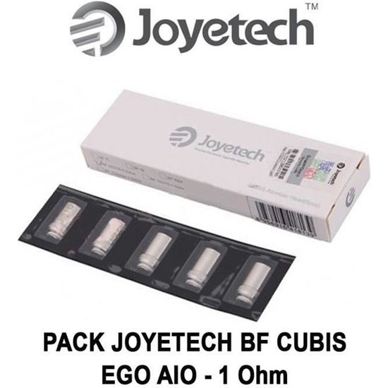 5 résistances JOYETECH EGO AIO 1 Ohm pour EGO AIO, AIO D22, AIO PRO ...