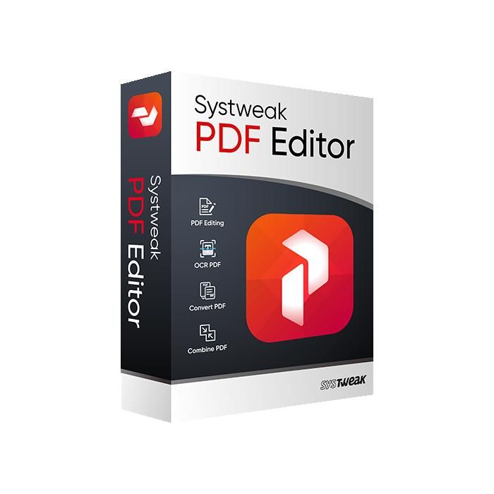 Systweak PDF Editor Pro pour Windows – Licence 3 PC 1 An ...