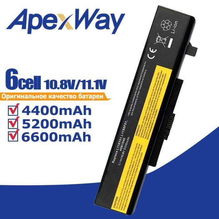 5200MAH-Laptop Battery FOR LENOVO Y480 L11L6Y01 L11L6F01 L11L6R01 L11M6Y01 L11N6R01 L11N6Y01 ...