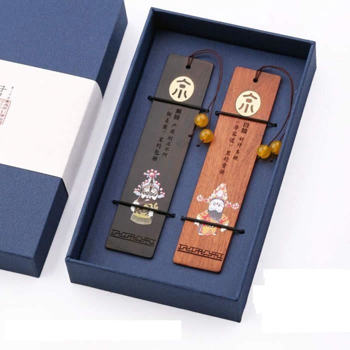 Signet 2 Coffrets cadeaux avec style chinois Signets, cadeaux créatifs ...