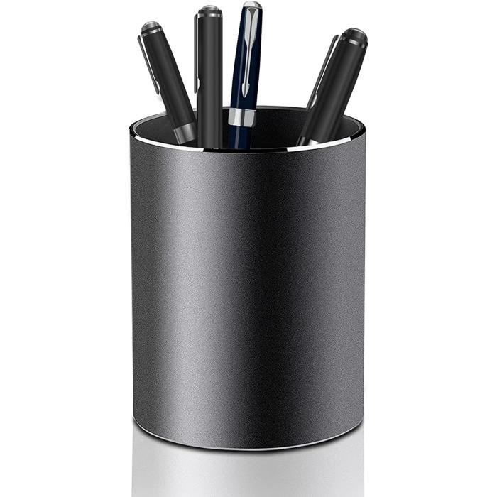 Bureau pot crayon rond en métal, porte stylo, porte crayon et ...