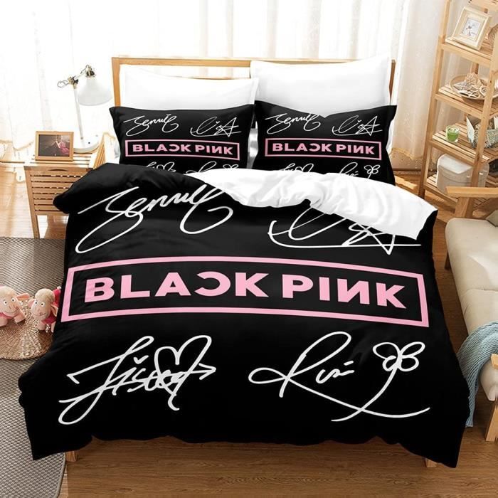 Blackpink Kpop Housse De Couette En Microfibre Parure De Lit Avec Et ...