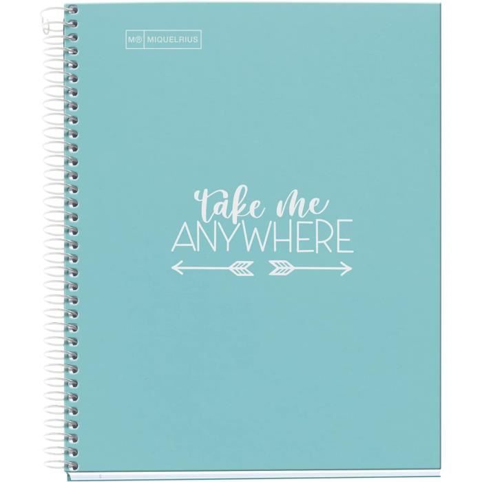 Cahier Notebook Messages 1 Bande De Couleur, A5, 100 Feuilles ...