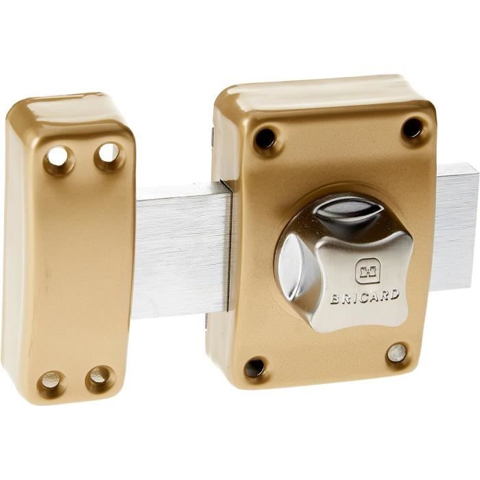 Verrou Targette à bouton sans Cylindre Doré.[G523] - Cdiscount Bricolage