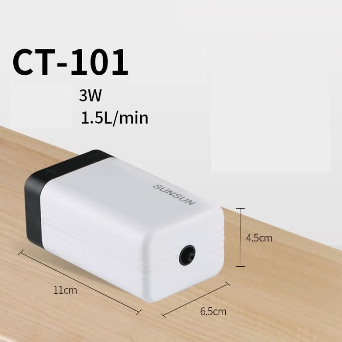 Pompe à Air - SUNSUN - CT-101 - Silencieuse - Compresseur d'oxygène ...