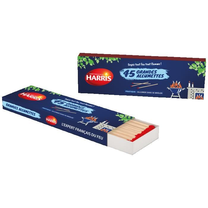 Allumettes grandes - HARRIS - Modèle 28 cm - Bois de qualité supérieure ...