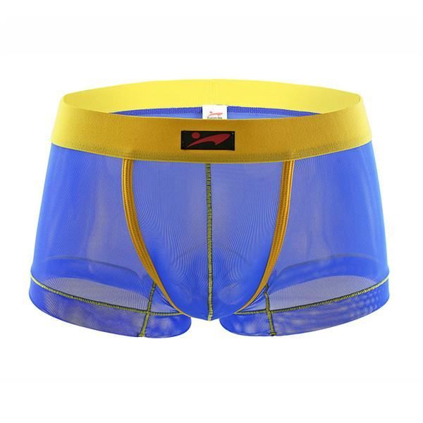 Boxer-shorty,Boxer en maille transparente pour hommes,sous-vêtements ...