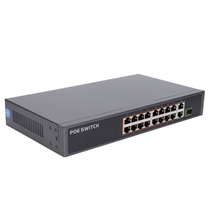 Qiilu Switch Ethernet Gigabit POE avec technologie verte, détection automatique, alimentation ...