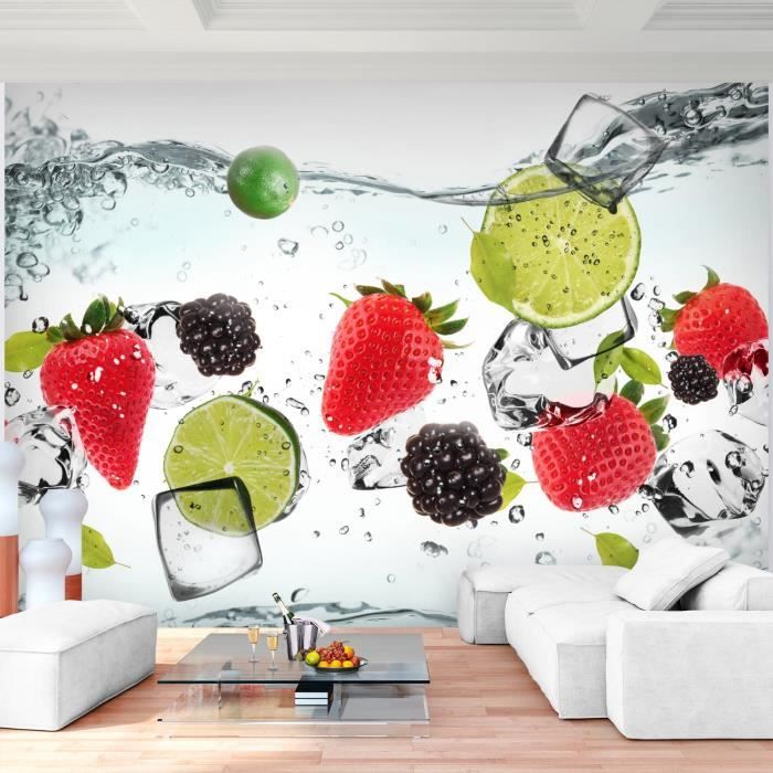 Runa art Papier Peint Intissé Tapisserie Fruits Cuisine 308x220 cm (6,8 ...