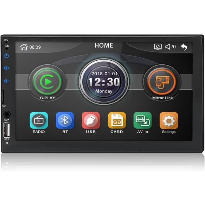 Autoradio Bluetooth Avec Écran 7 "Hd Autoradio Multimedia Mp5 Player ...