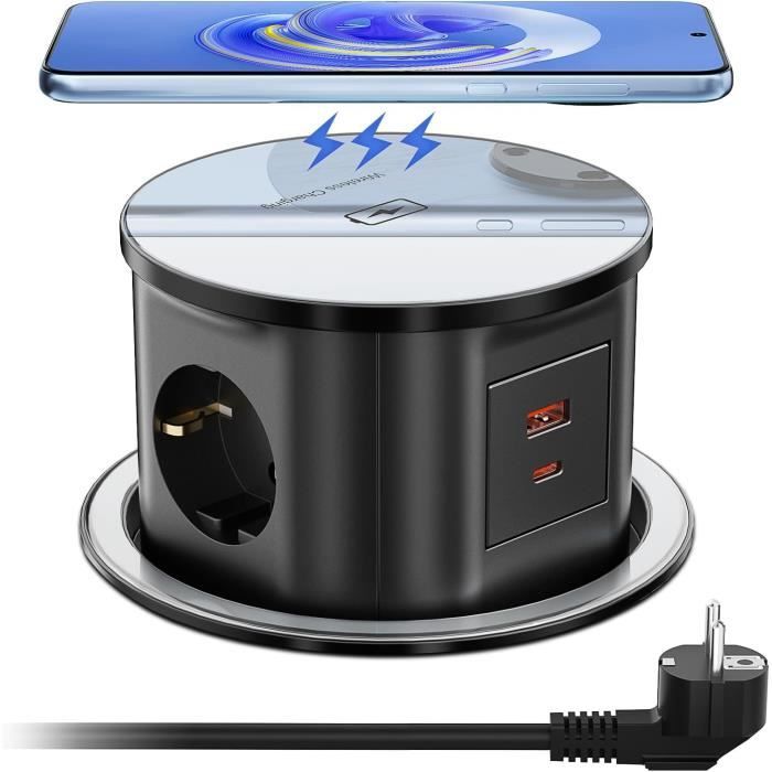 Prise Encastrable Plan de Travail USB C PD20W, Multiprise Electrique ...
