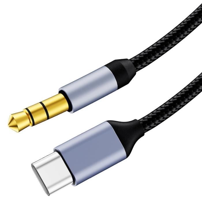 Câble Usb C Vers 3,5Mm Jack,Câble Auxiliaire Audio,Aux Câble Type C ...