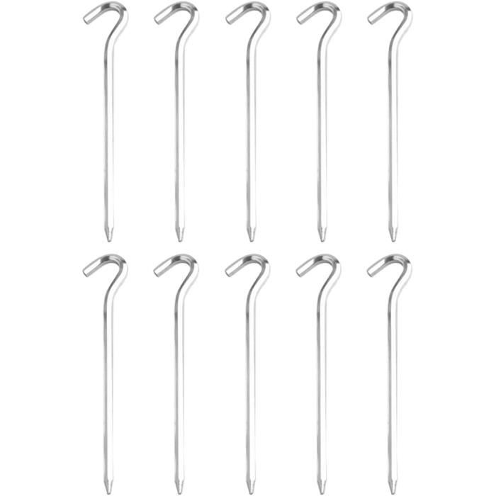 10pcs piquets en aluminium outil épingles de corde auvents pour crochet ...