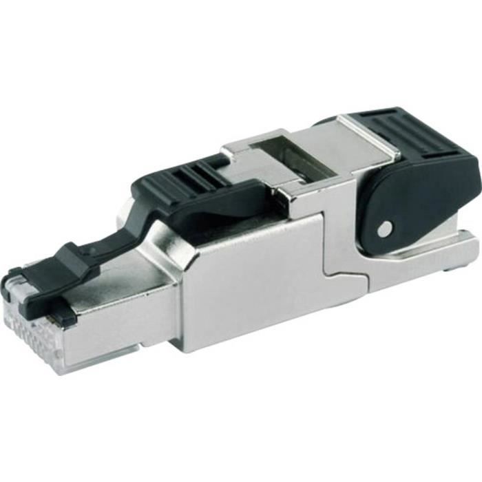 Fiche RJ45 mâle CAT 6A blindé Telegärtner J00026A2003 RJ45 mâle, droit ...