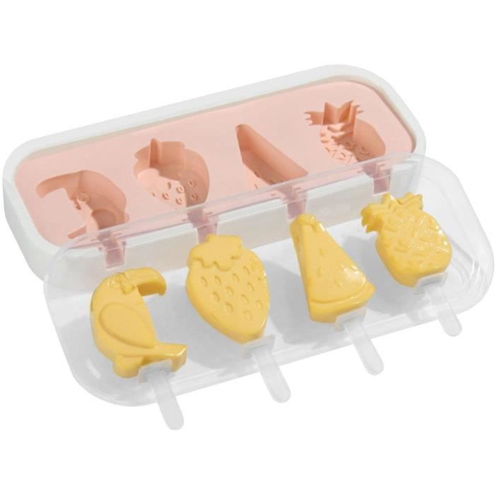Sicles Molds Moule À Glace En Silicone À 4 Cavités | Moules À Glaçons ...