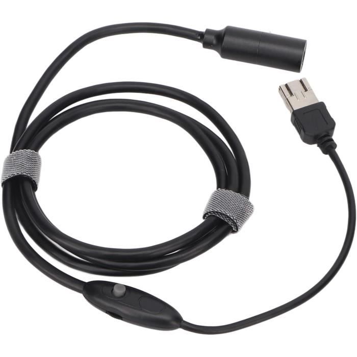 Endoscope Usb 1080P Avec Sonde Étanche, Câble Semi-Rigide À 6 Lumières ...