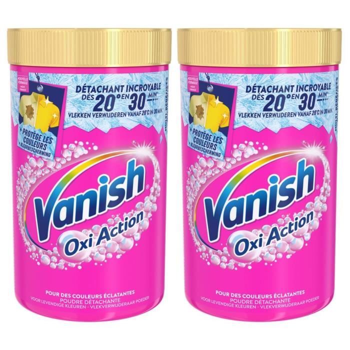 Lot de 2 Détachants Oxi Action Poudre efficace dès 20° Pot de 1,41 Kg - Cdiscount Electroménager