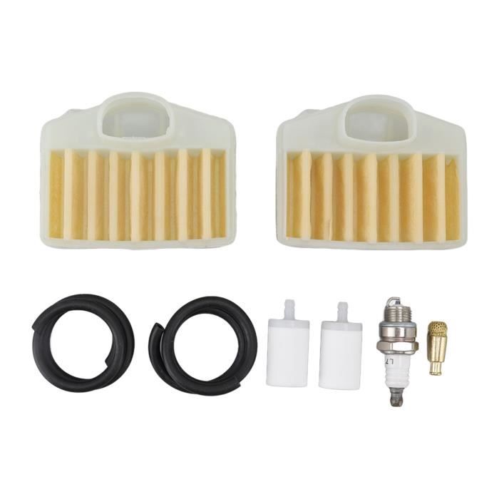 ZERONE Kit Filtre à Air Tronçonneuse Professionnel + Bougie d'Allumage ...