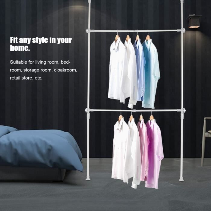Penderie modulable mobile extensible portant Télescope pour vestiaire ...