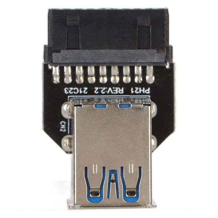 Hangzur - Adaptateur d'interface USB Adaptateur USB 20 broches vers ... Hangzur - Adaptateur d'interface USB Adaptateur USB 20 broches vers ...