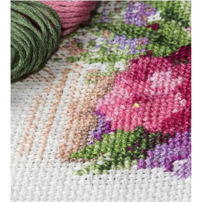 Fil Broderie, 100 Couleurs Fils à Broder Kit Broderie Point de Croix ...