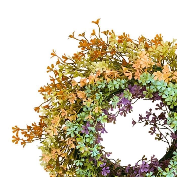 Plante de couronne de printemps, guirlande décorative pour la maison ...