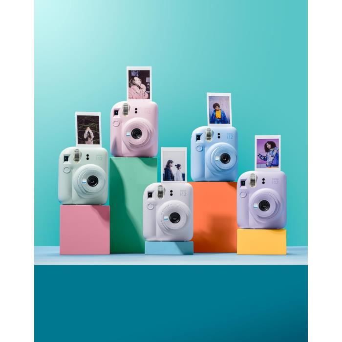 Fujifilm Mini Appareil Photo Instantané 12, Exposition Automatique Avec ...