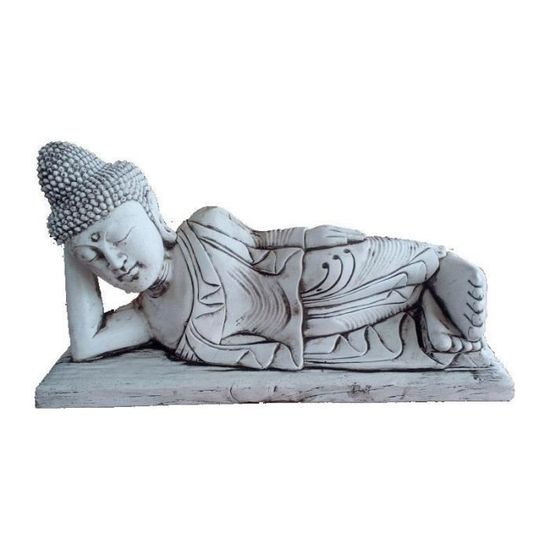 Statue Bouddha Parinirvana - Cdiscount Jardin