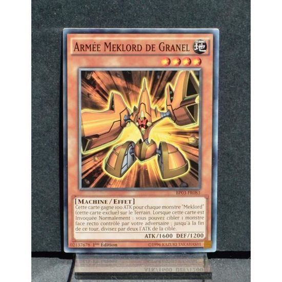 Carte YU-GI-OH BP03-FR083 Armée Meklord De Granel NEUF FR - Cdiscount Jeux - Jouets