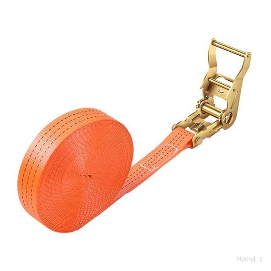 Sangles à cliquet de chargement Sangles d'arrimage Orange sans crochets ...