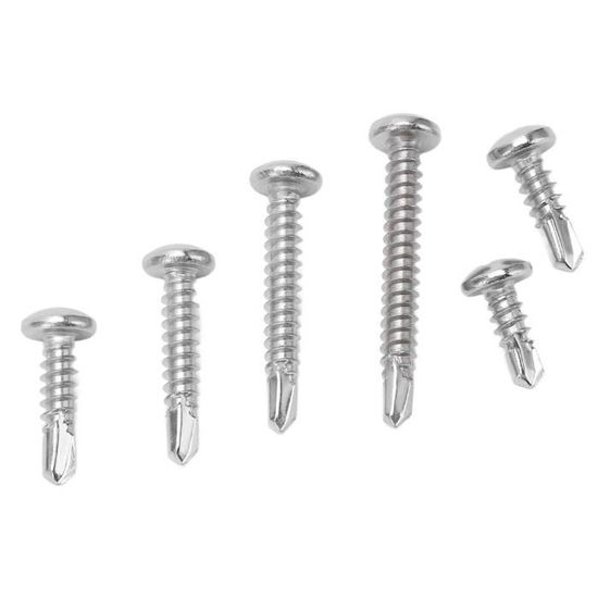 GOTOTOP Vis cruciforme à tête ronde 200 pièces vis cruciformes à tête ronde 304 Kit d ...