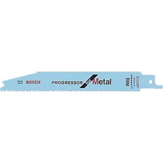 Bosch Lame De Scie Sabre Pour Le Métal S 123 Xf Bim Progressor For Metal 5 Pièces 2608654402 ...