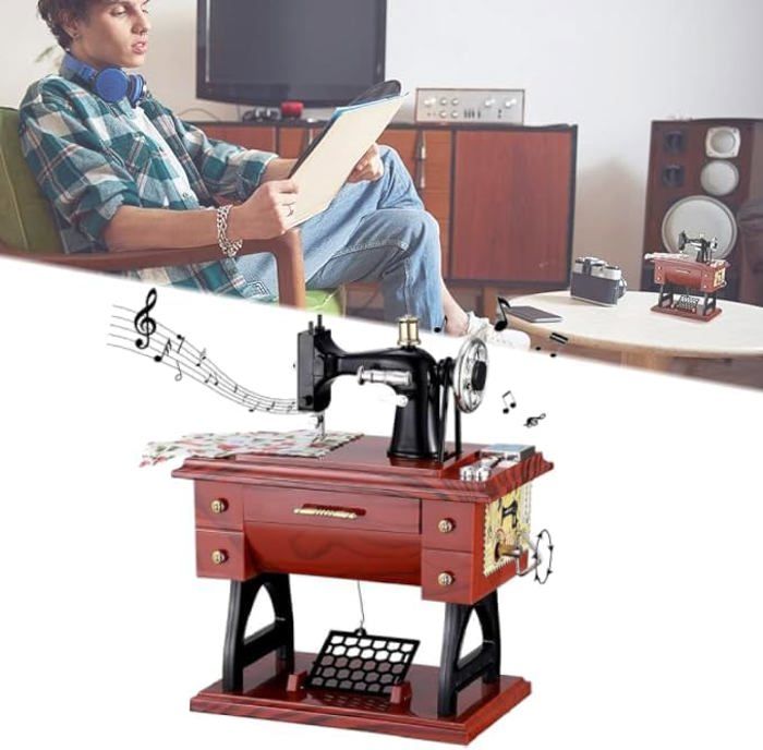 Boîte À Musique De Machine À Coudre, Mini Boîte À Musique D'Horlogerie ...