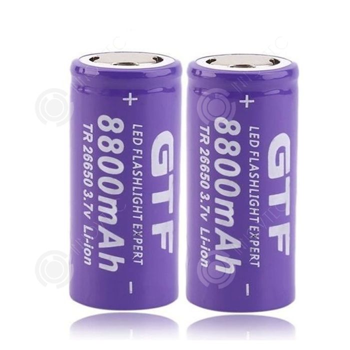 INN Piles rechargeables 8800mAh 2pcs 3.7V 26650 batteries rechargeables ...