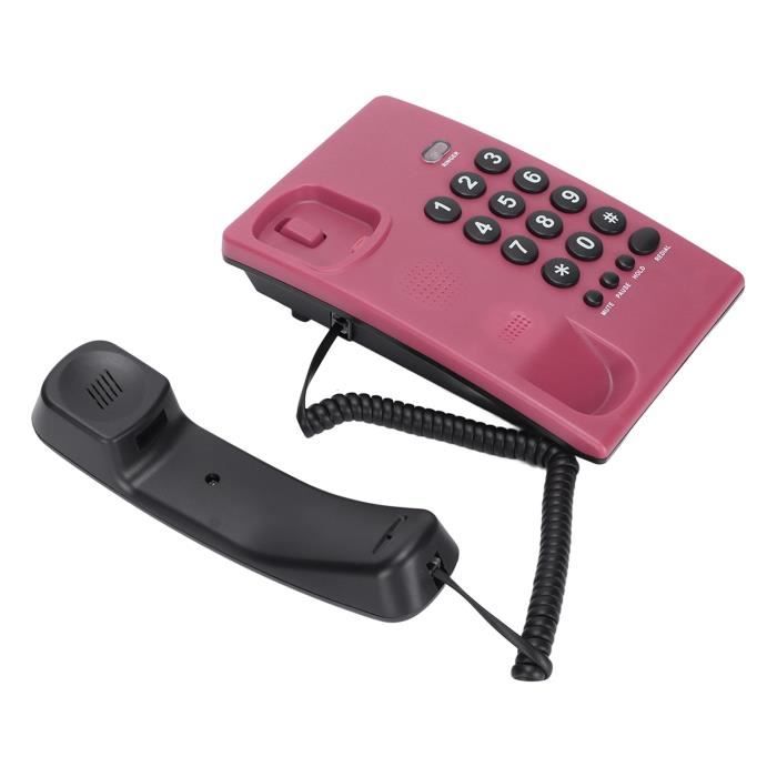 Téléphone De Bureau Kx‑T504 Téléphone Filaire Multifonctionnel Sans Batterie À Domicile Avec ...