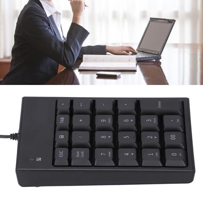 Clavier numérique - ASHATA - MC-061 - USB - Ergonomique - Silencieux ...