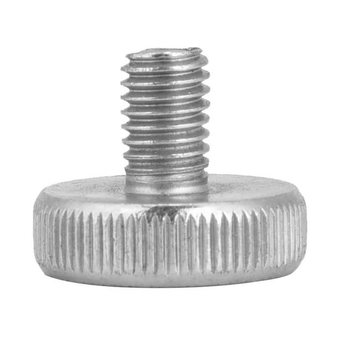 Vis À Tête Moletée 10Pcs Boulons À Tête Moletée Plate En Acier Au ...