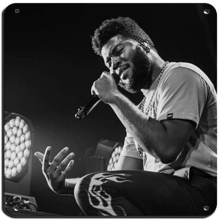 Affiche rétro Singer Khalid en métal, Art chic rétro, décoration murale ...