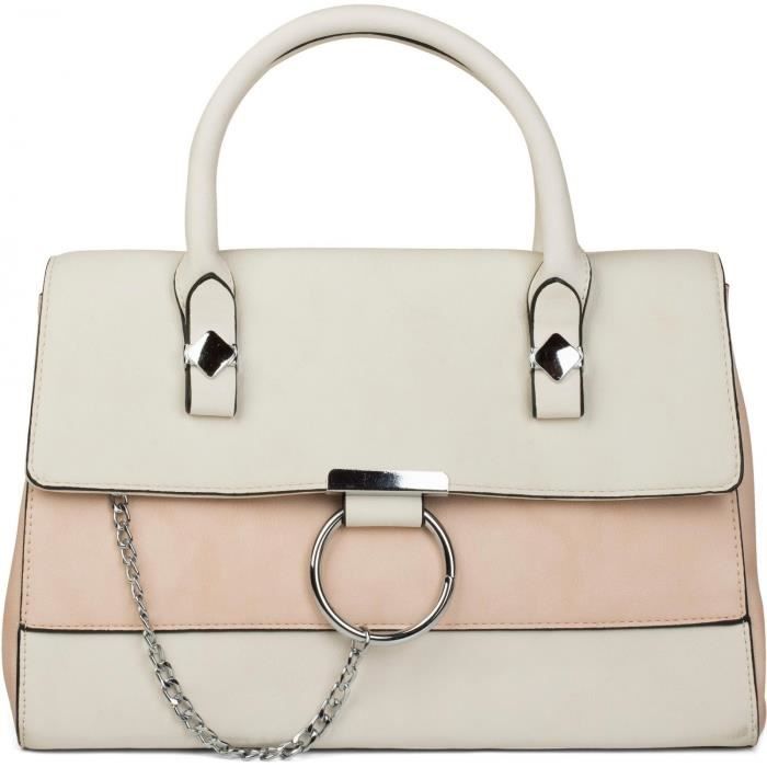 Sac à Bandoulière Cartable, Modèle Double Teinte Avec Anneau En Métal ...